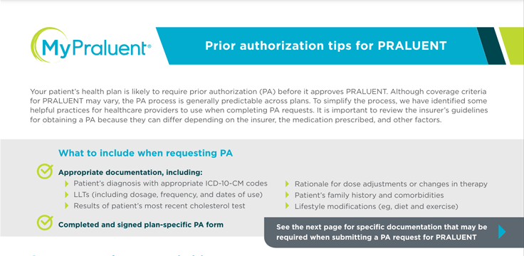 Resources for Healthcare Professionals | PRALUENT® (alirocumab) Injection